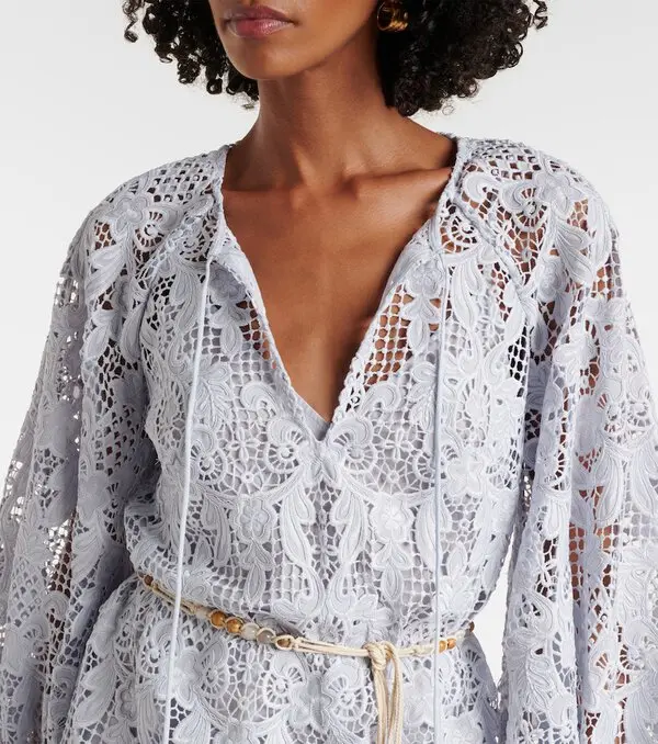 Zimmermann Belted Lace Minidress