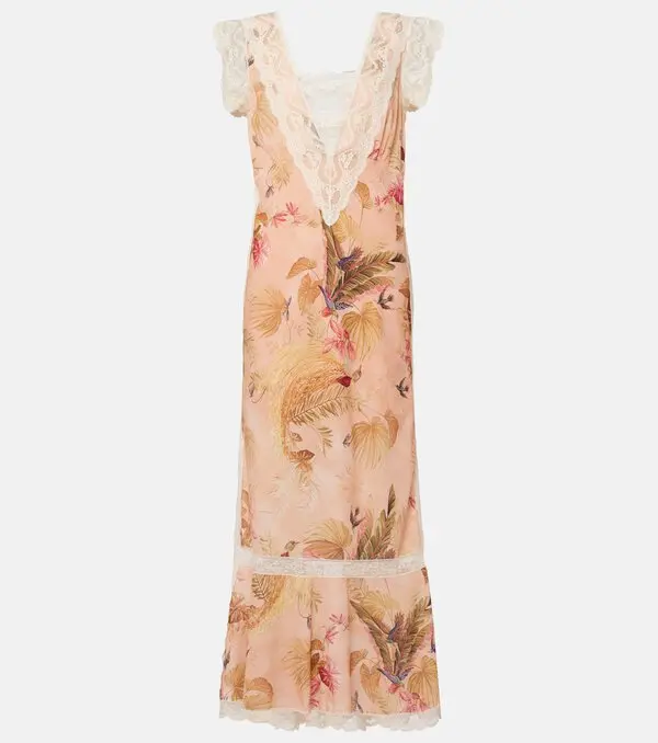 Zimmermann Ascension Floral Cotton Midi Dress