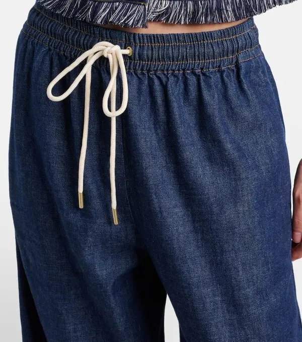 Zimmermann Rhiannon Fringed Wide-leg Jeans