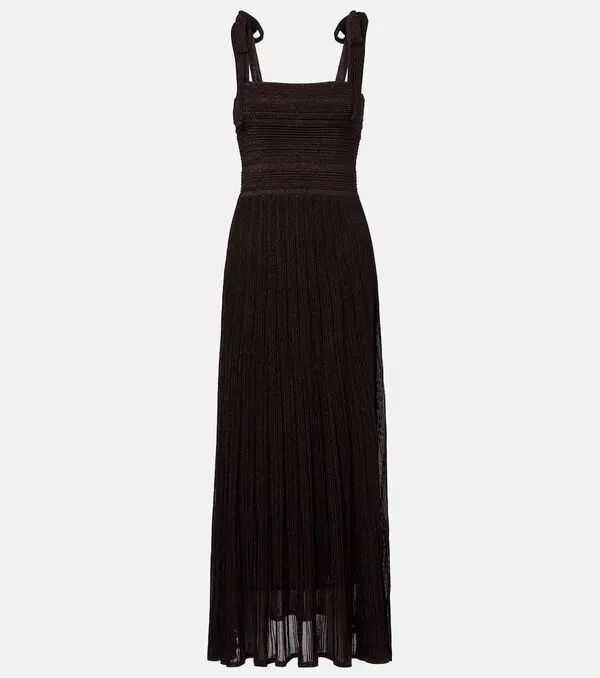 Zimmermann Lucky Knitted Maxi Dress - Brown