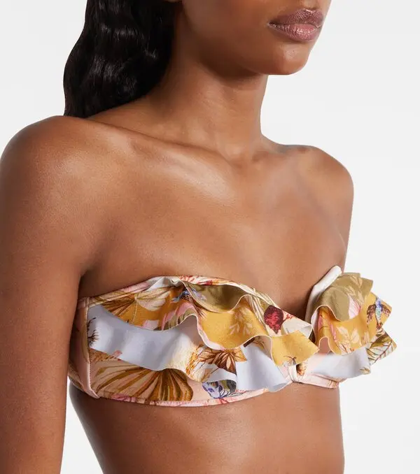 Zimmermann Ascension Floral Ruffled Bikini