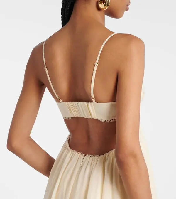 Buy Zimmermann Coco Embroidered Ramie Maxi Dress - Beige At 30% Off |  Editorialist