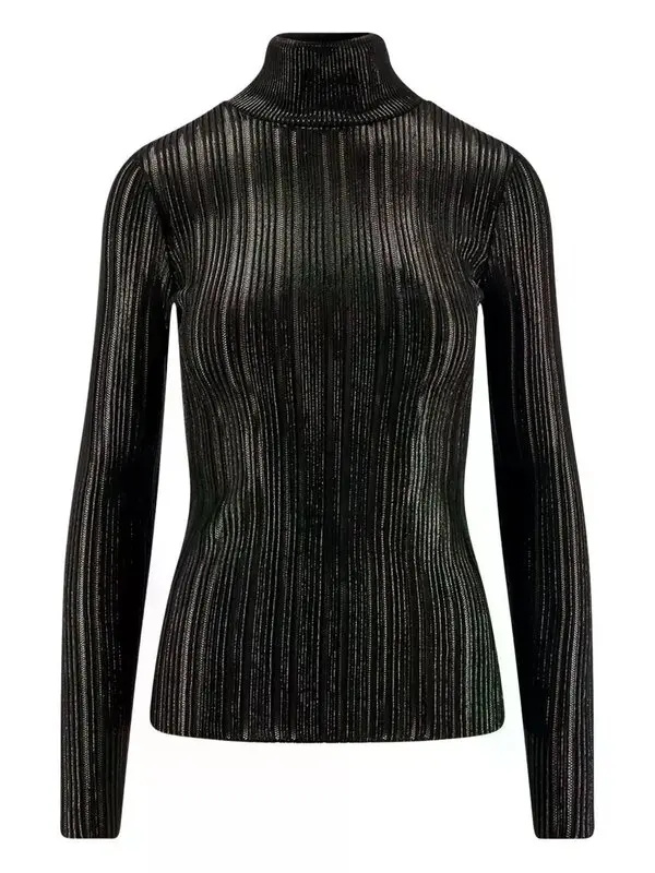 Elisabetta Franchi Ribbed Turtleneck Top