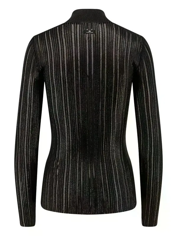 Elisabetta Franchi Ribbed Turtleneck Top