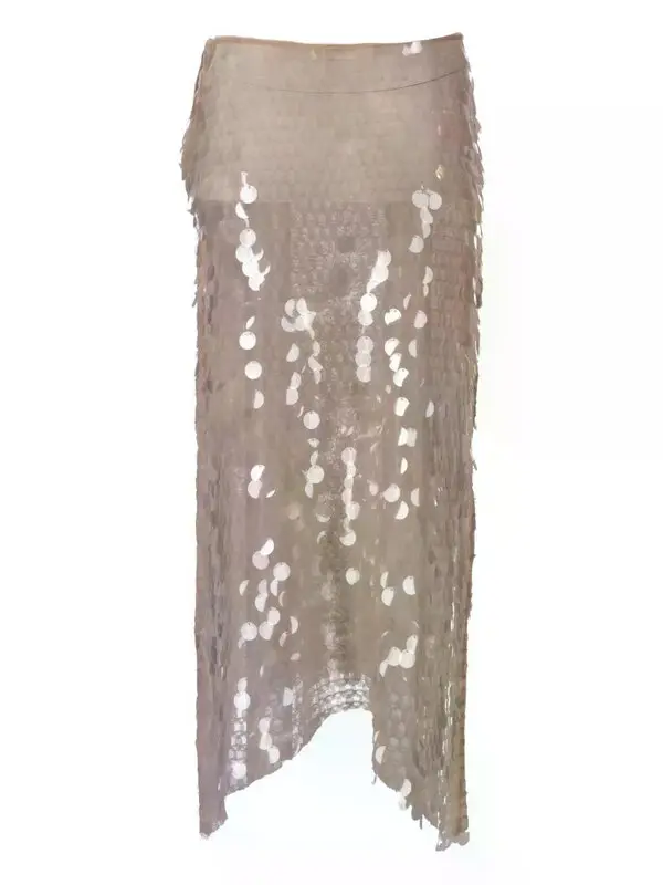NICCOLO PASQUALETTI Pinna Skirt - Neutrals