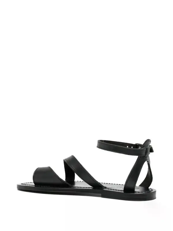 K.JACQUES Leather Cross-strap Sandals