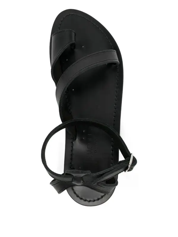 K.JACQUES Leather Cross-strap Sandals