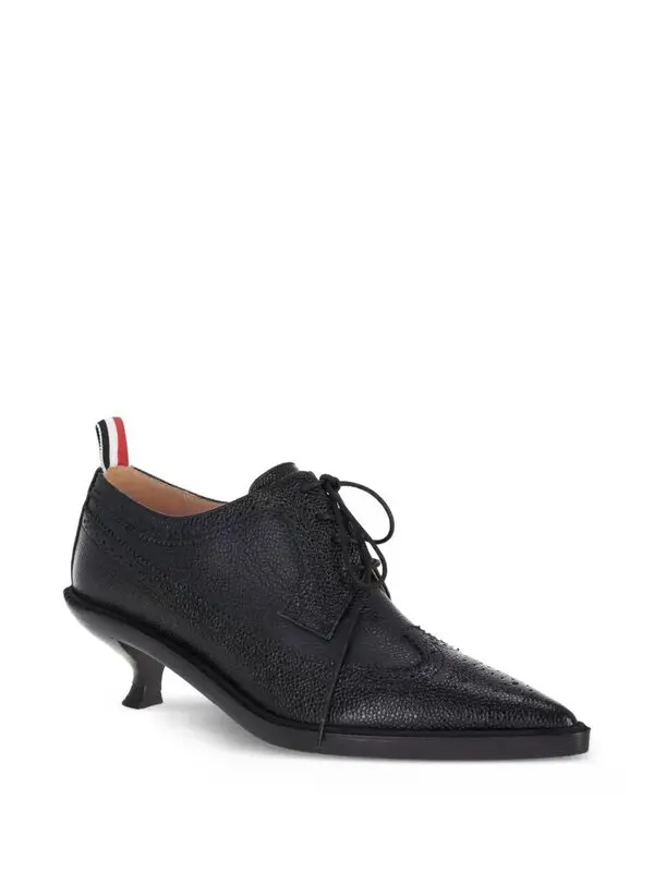 Thom Browne 50mm Pebble-grain Leather Shoes - Black
