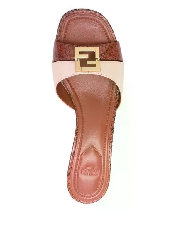 Fendi 65mm Ffold Heeled Sandals