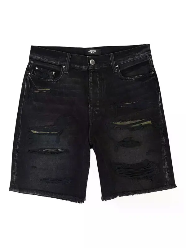 Amiri Distressed-effect Denim Shorts