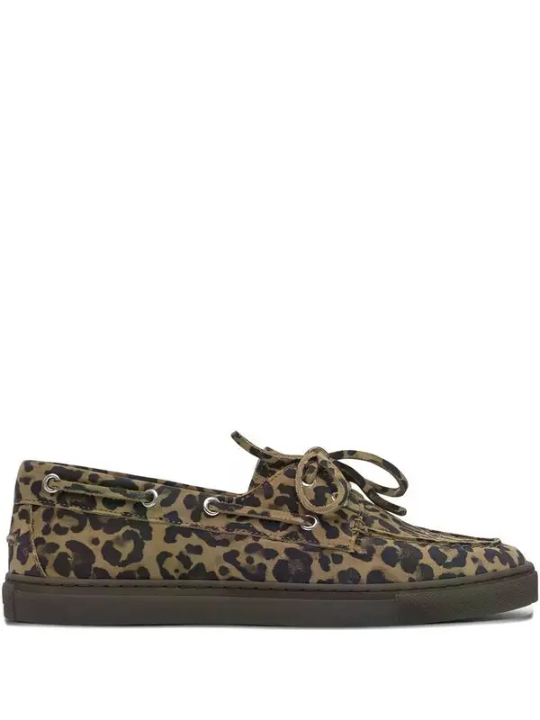 SUMMERY COPENHAGEN Leopard-print Loafers