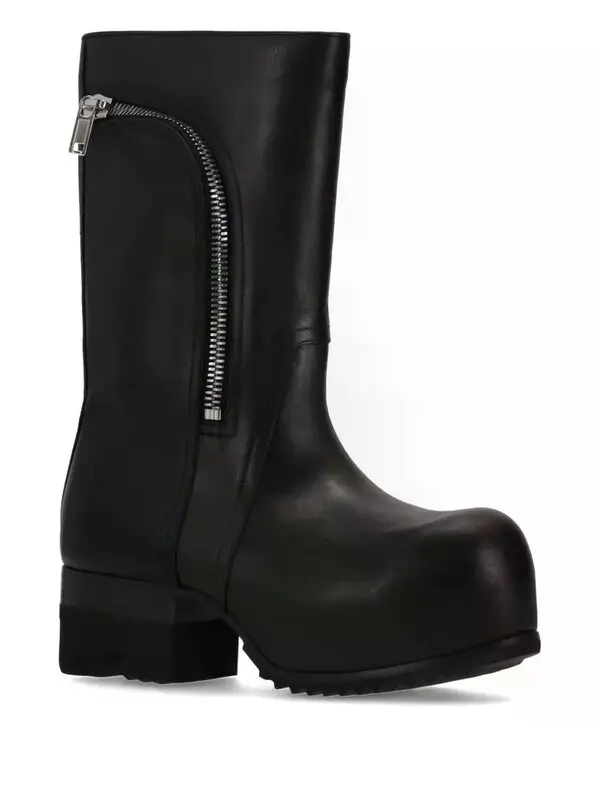 Rick Owens 50mm Bauhaus Ballast Leather Boots