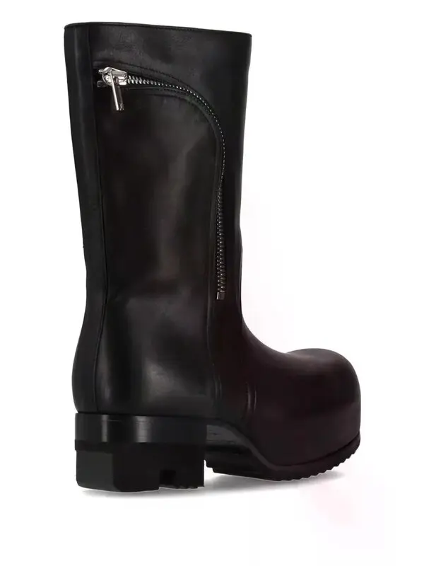 Rick Owens 50mm Bauhaus Ballast Leather Boots