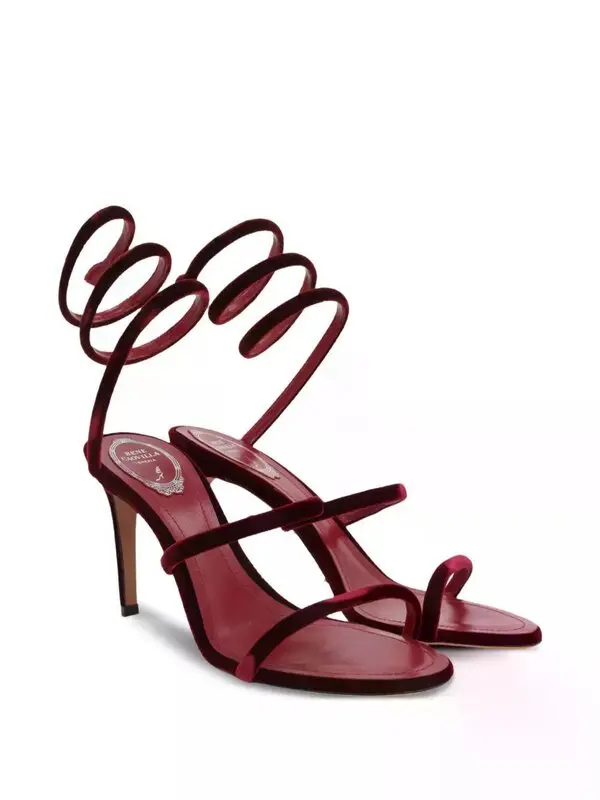 Rene Caovilla 80mm Spiral-strap Sandals