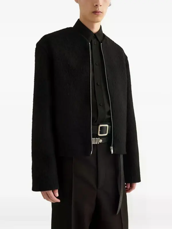 JIL SANDER Zip-front Textured Jacket