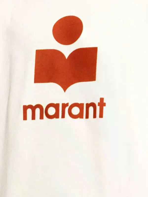 MARANT Logo-print Cotton Sweatshirt - Neutrals