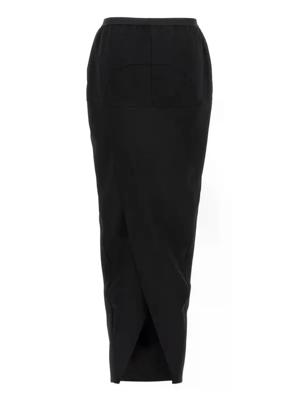 Rick Owens Pillar Back-split Maxi Skirt - Black
