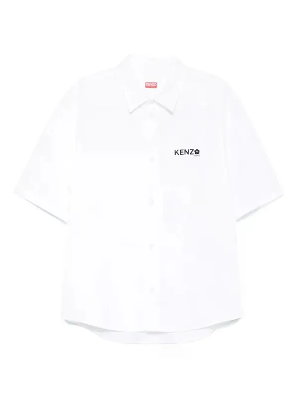 Kenzo Logo-detail Short-sleeve Shirt - White