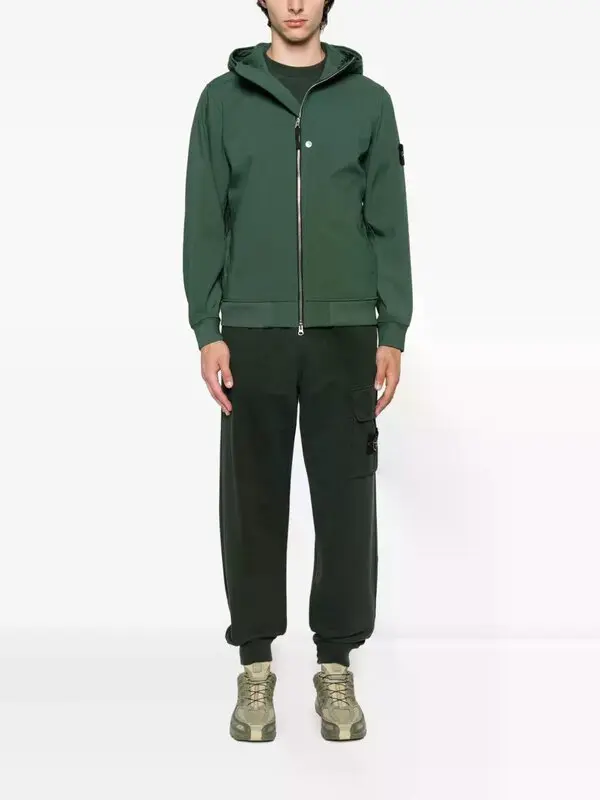 Stone Island Hooded Zip-front Jacket