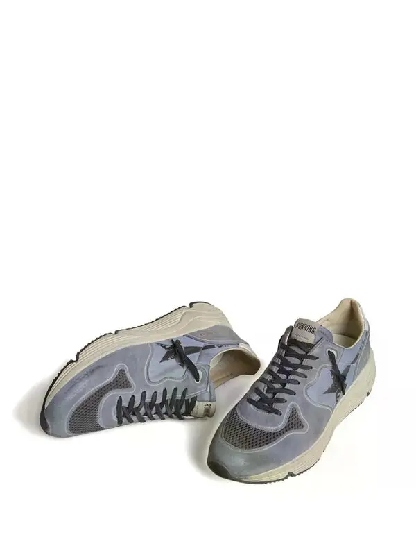 GOLDEN GOOSE Running Sole Star-embellished Sneakers - Blue