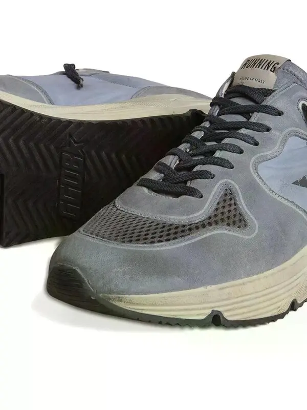 GOLDEN GOOSE Running Sole Star-embellished Sneakers - Blue