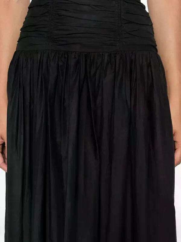 Matteau Drop-waist Strapless Midi Dress