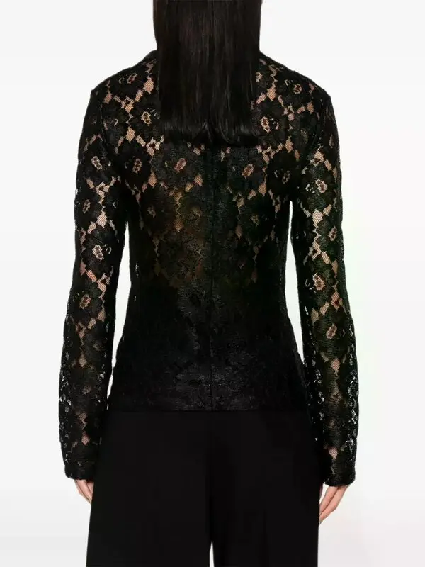 RÓHE Lace Mock-neck T-shirt