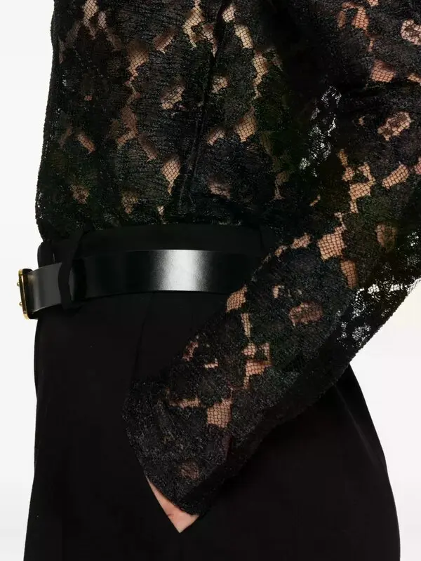 RÓHE Lace Mock-neck T-shirt