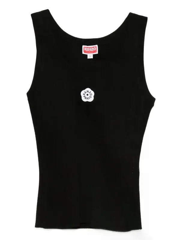 Kenzo Boke Flower 2.0' Embroidered Ribbed Top