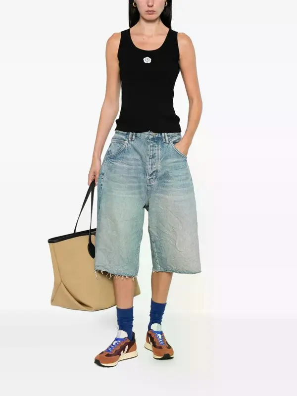 Kenzo Boke Flower 2.0' Embroidered Ribbed Top