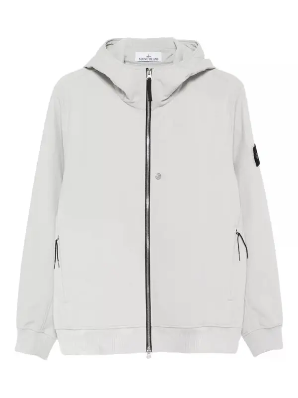 Stone Island Hooded Zip-front Jacket