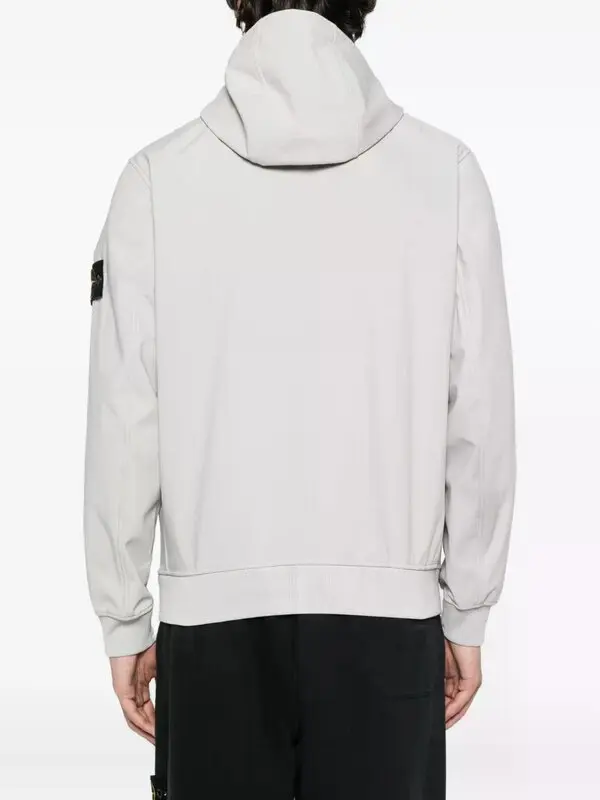Stone Island Hooded Zip-front Jacket