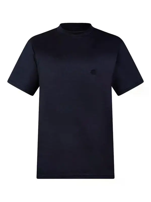 LOW BRAND Embroidered Logo T-shirt - Blue