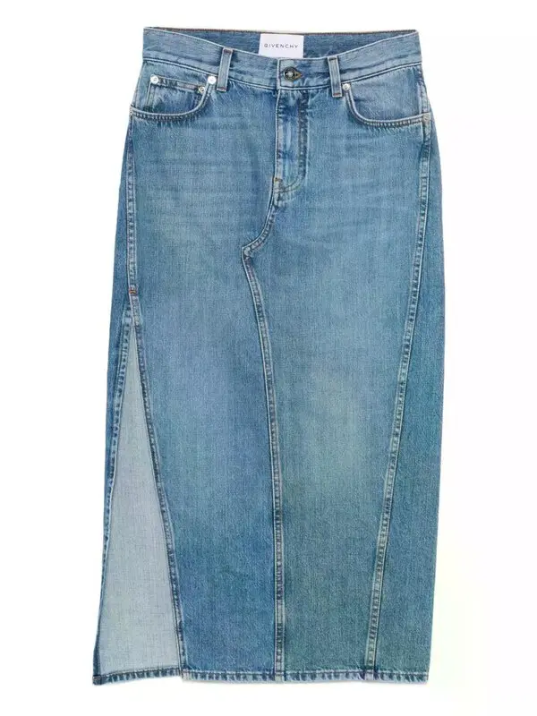 Givenchy Mid-length Denim Skirt - Blue