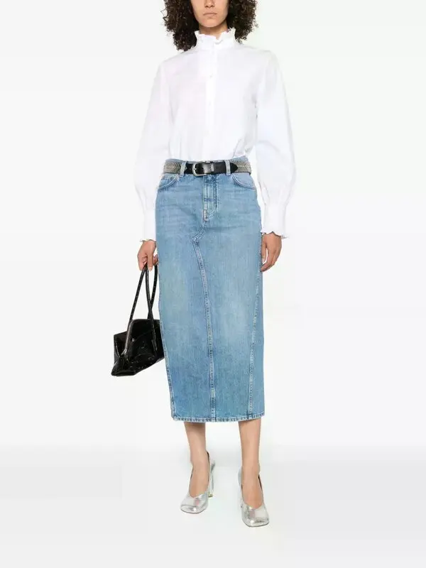 Givenchy Mid-length Denim Skirt - Blue