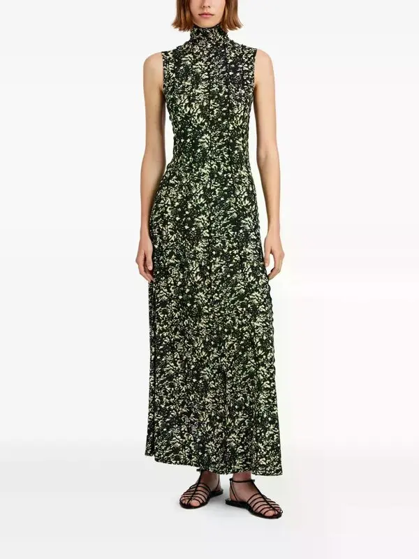 Proenza Schouler White Label Floral Maxi Dress - Black