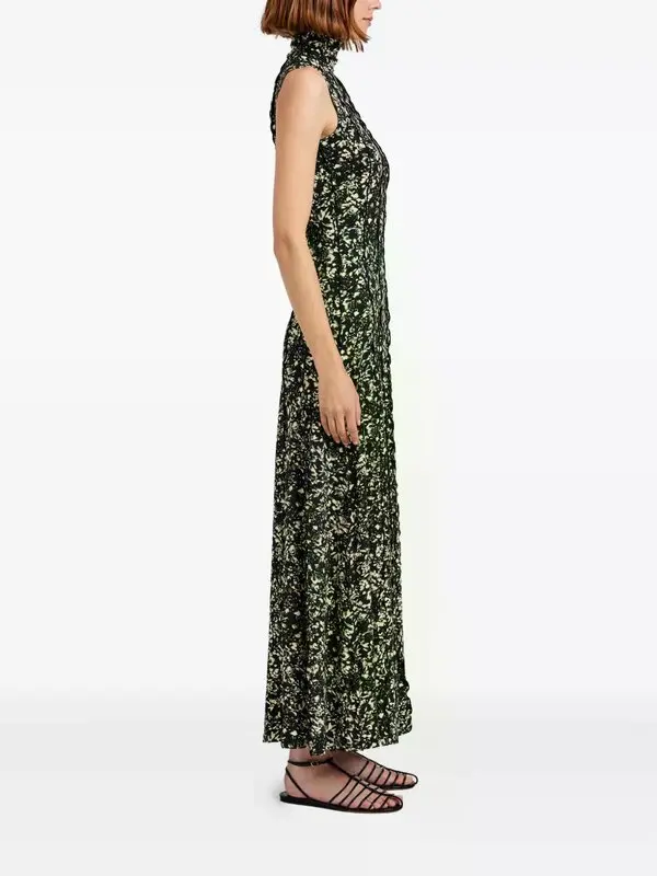 Proenza Schouler White Label Floral Maxi Dress - Black