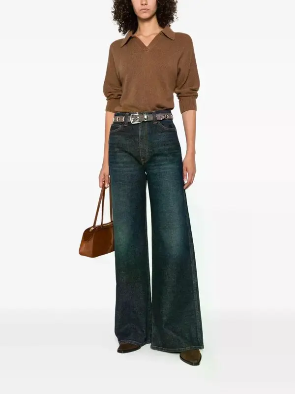 Khaite Herve Polo Jumper - Brown