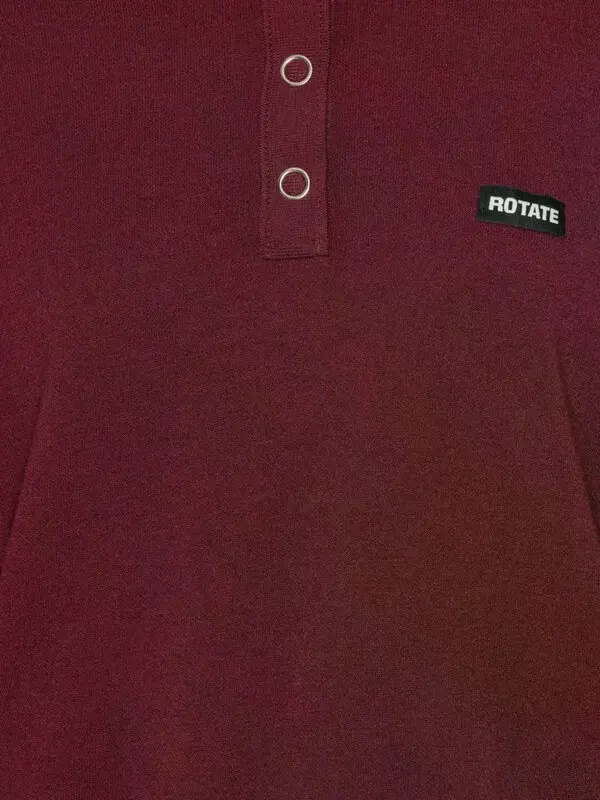 ROTATE BY BIRGER CHRISTENSEN Logo-patch Polo Top - Red