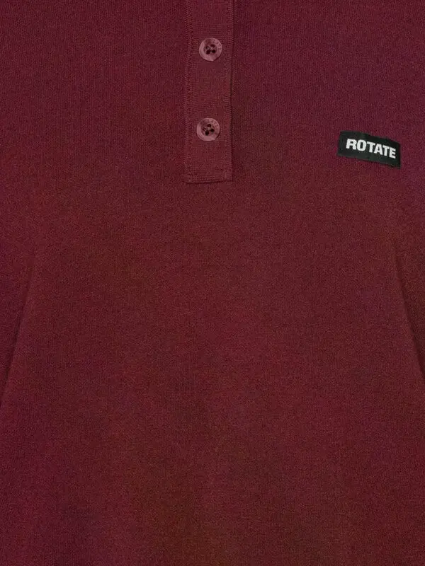 ROTATE BY BIRGER CHRISTENSEN Logo-patch Polo Top - Red