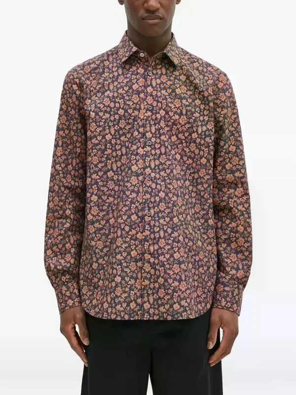 Paul Smith Floral Print Cotton Shirt