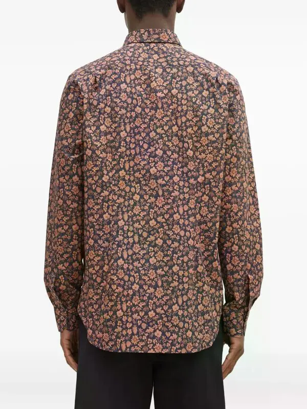 Paul Smith Floral Print Cotton Shirt