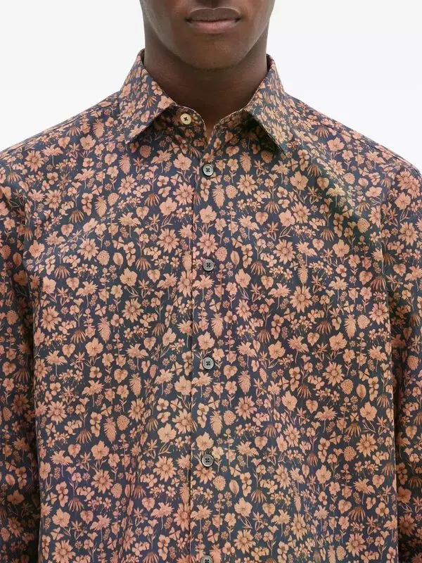 Paul Smith Floral Print Cotton Shirt