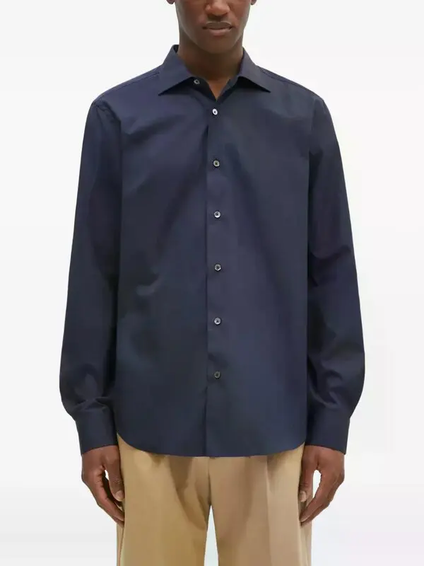 Paul Smith Long-sleeve Cotton Shirt - Blue