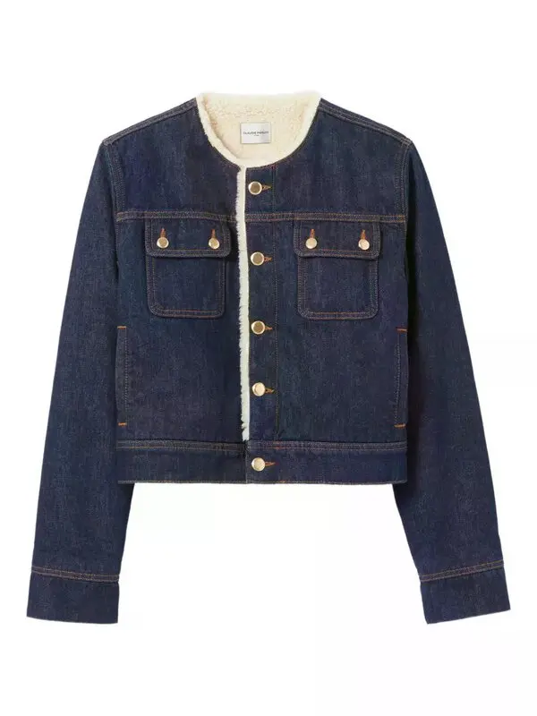 Claudie Pierlot Denim Cropped Jacket