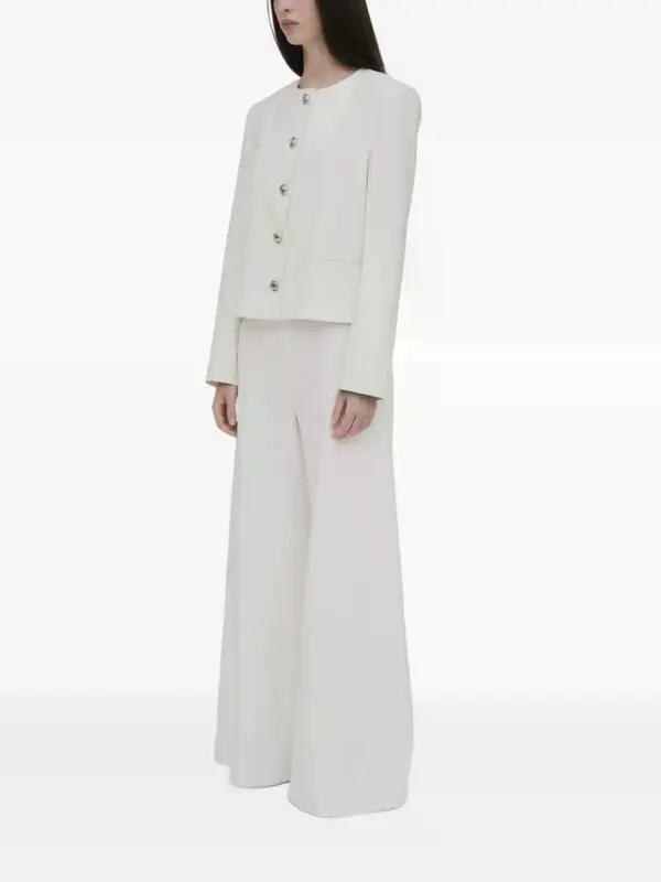 Rosetta Getty Crew Neck Button-front Jacket