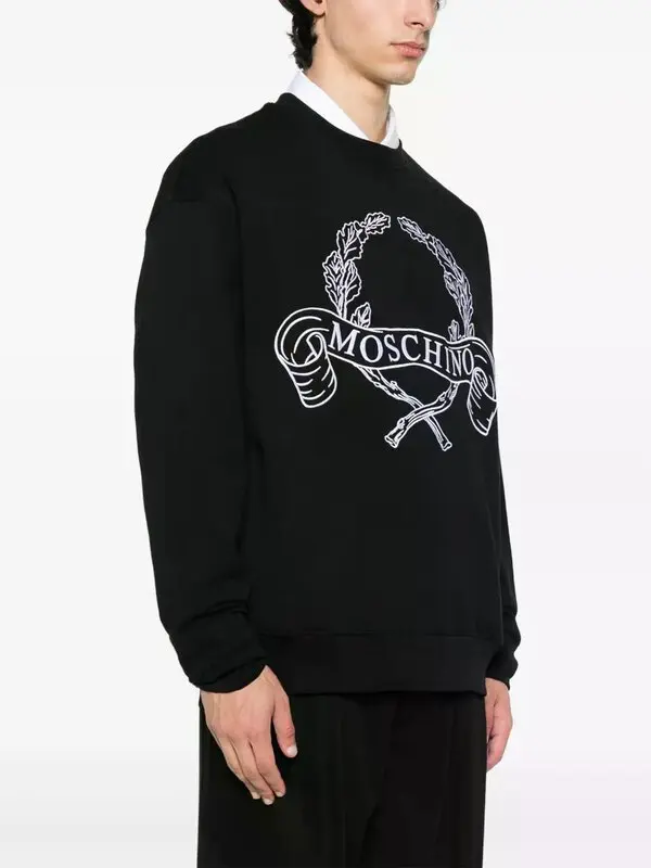 Moschino Embroidered Sweatshirt - Black