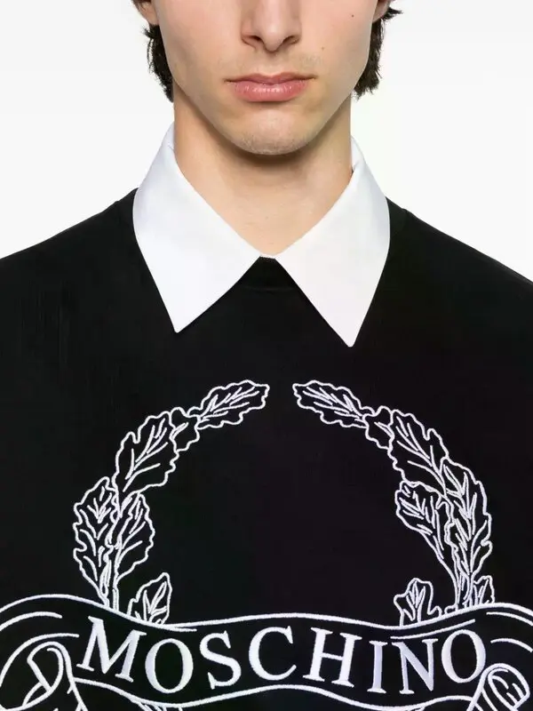 Moschino Embroidered Sweatshirt - Black