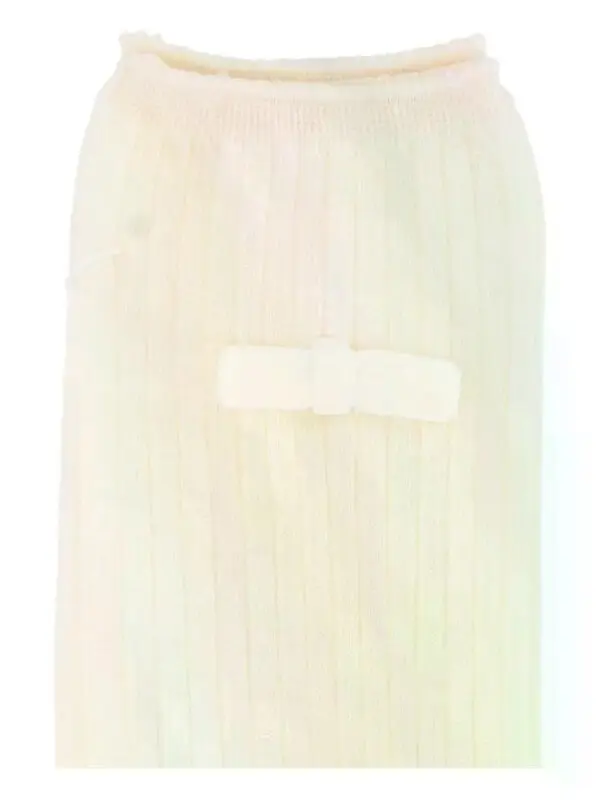 ANTIPAST Bow-embellished Ribbed Ankle Socks