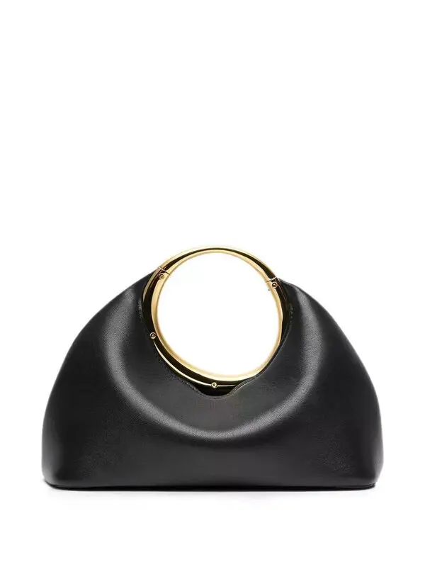 Jacquemus Le Calino Nappa Leather Bag With Integrated Hoop Handle - Black